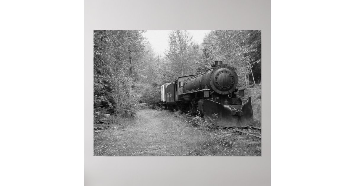 Retired Steam Train Poster | Zazzle