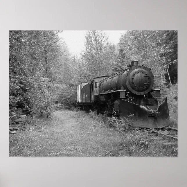 Retired Steam Train Poster | Zazzle
