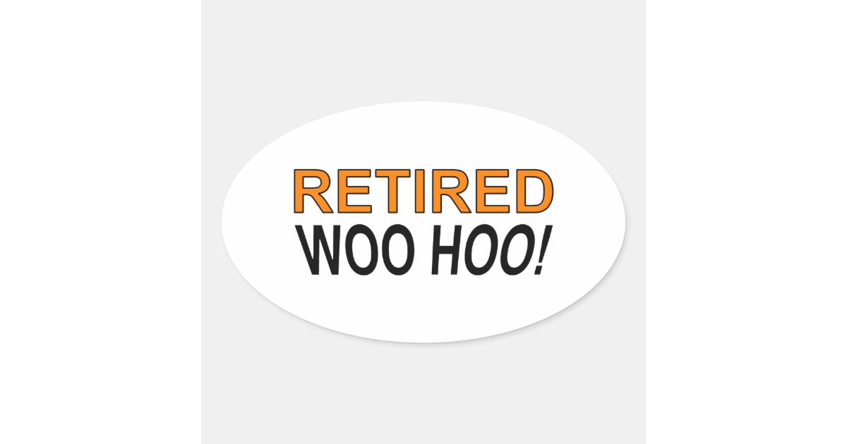 Retired Woo Hoo Oval Sticker | Zazzle