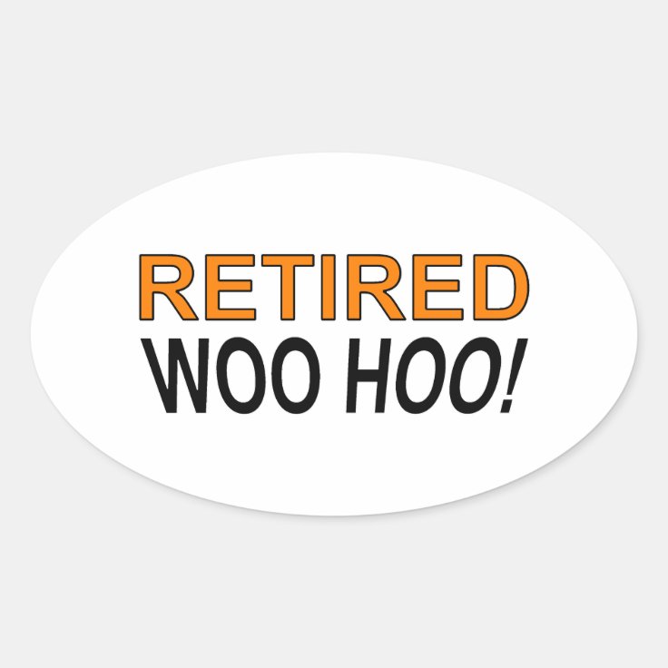 Retired Woo Hoo Oval Sticker | Zazzle