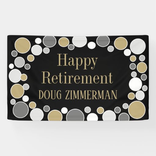 Retiree party! Personalized Retirement Banner | Zazzle
