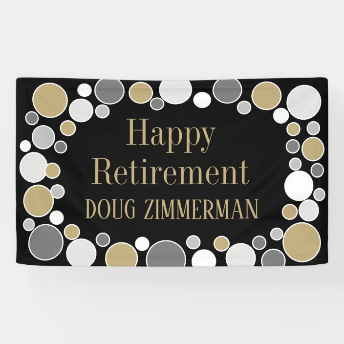 Retiree party! Personalized Retirement Banner | Zazzle.com