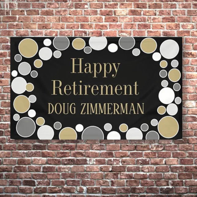 Retiree party! Personalized Retirement Banner | Zazzle