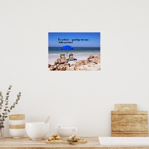Retirement and a pension poster | Zazzle