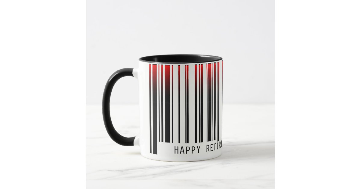 Retirement Barcode with laser Mug | Zazzle