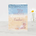 Retirement Beach Coastal Seashell Card | Zazzle