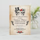 Retirement Birthday Skulls Invite Halloween Rose | Zazzle
