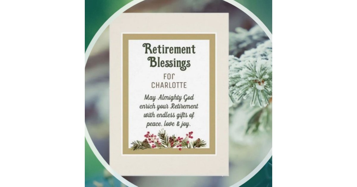 Retirement Blessings for Friend Card | Zazzle