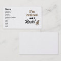 retirement calling card | Zazzle