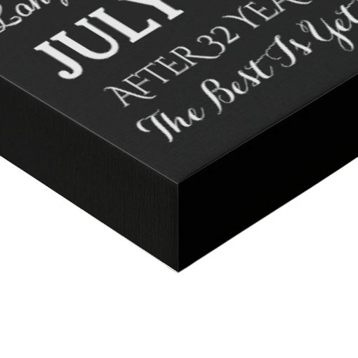 Retirement canvas add your own wording | Zazzle