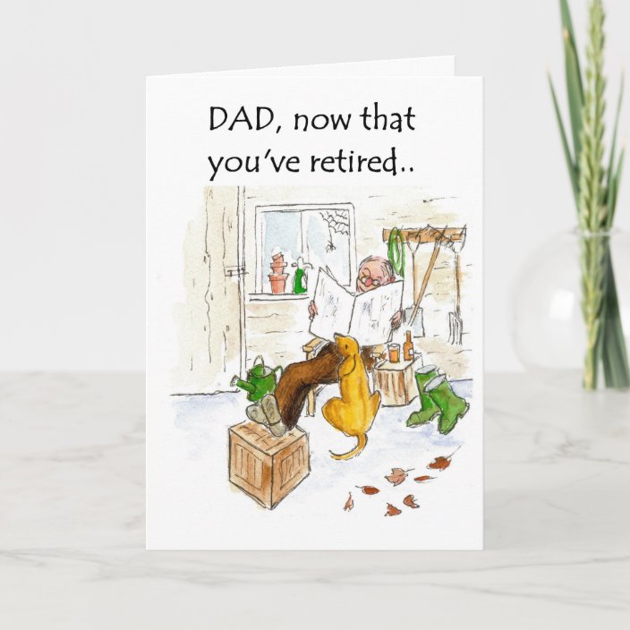 Retirement Card for a Father | Zazzle.com
