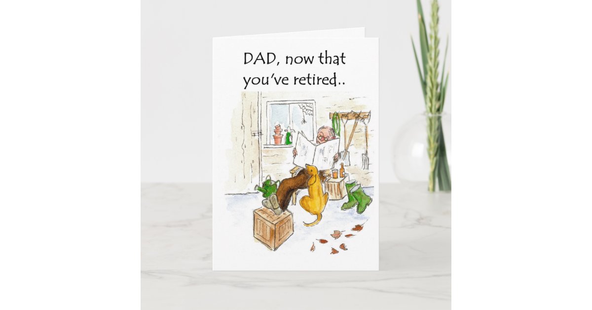 Retirement Card for a Father | Zazzle