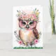 Retirement Card for Female with Owl | Zazzle