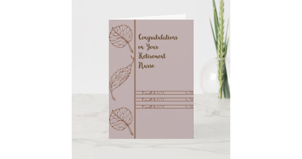 Retirement Card for Nurse | Zazzle