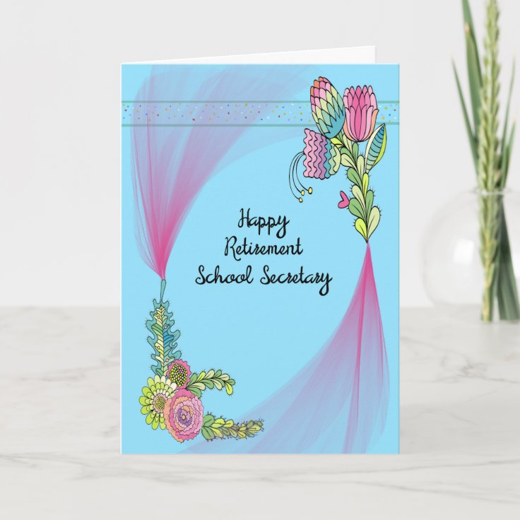 Retirement Card for School Secretary | Zazzle