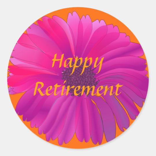 Retirement: Colorful Retirement Sticker | Zazzle.com