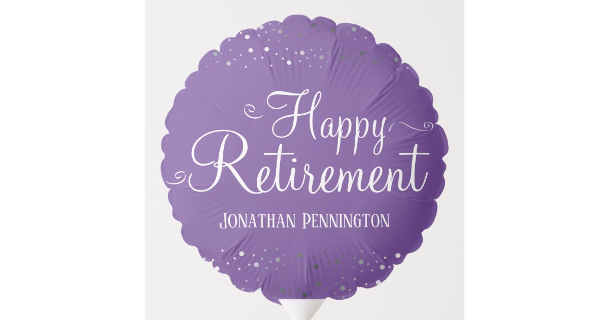 Retirement Confetti Balloon | Zazzle