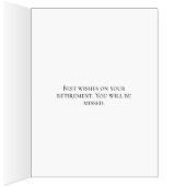 Retirement Congratulations Blue Border Photo Card | Zazzle