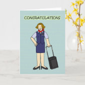 Retirement Congratulations Cabin Crew Card | Zazzle