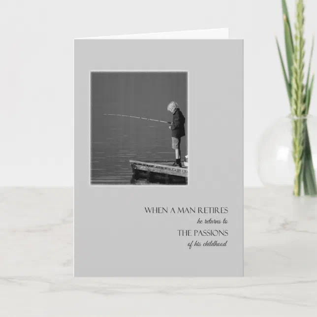 Retirement Congratulations Card / Fishing | Zazzle