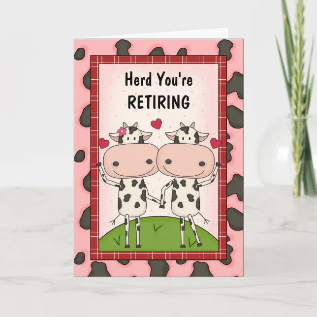 Retirement Congratulations - Cows Card | Zazzle
