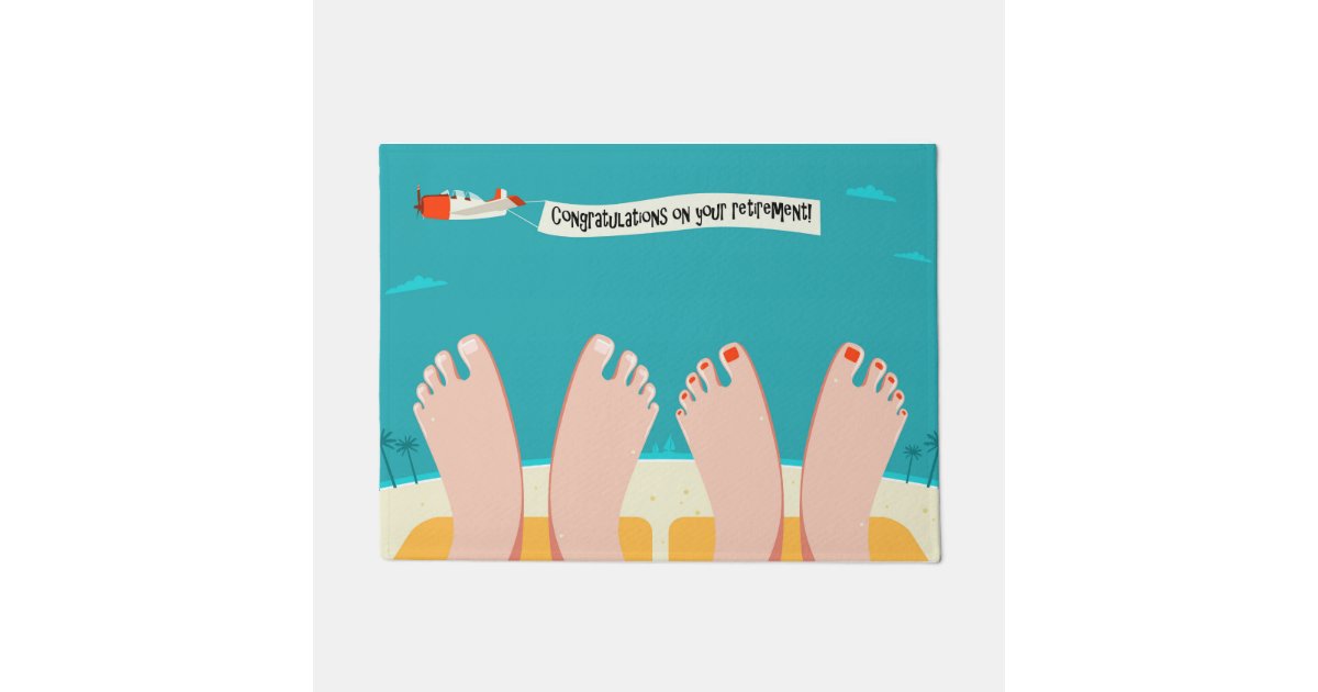 Retirement Congratulations Doormat | Zazzle