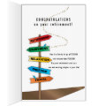 Retirement Congratulations Road Signs Photo Name Card | Zazzle
