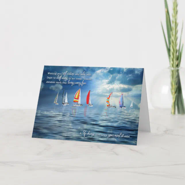 Retirement Congratulations Sailing the Sea Theme Card | Zazzle