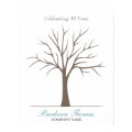 Retirement Fingerprint Tree Poster | Zazzle