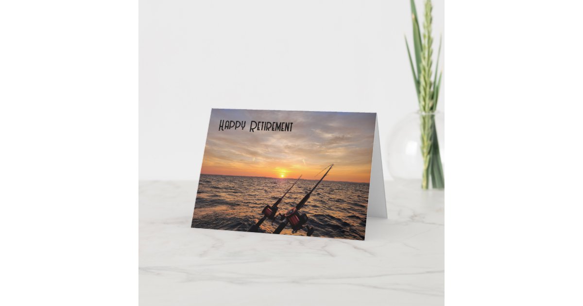 Retirement Fishing Poles Card | Zazzle