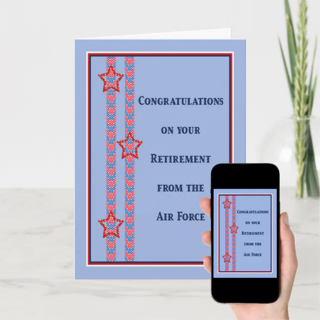 Retirement from Air Force Card | Zazzle