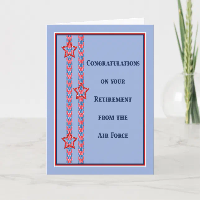 Retirement from Air Force Card | Zazzle