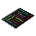 Retirement FUN Black Colorful Memory Book | Zazzle
