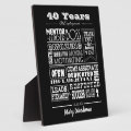 retirement gift for boss, employee, long service plaque | Zazzle