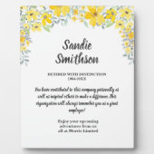 retirement gift for boss, employee, long service plaque | Zazzle