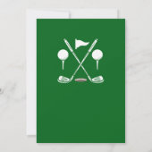 Retirement Golf Modern Emblem Golf Clubs Retired Invitation | Zazzle