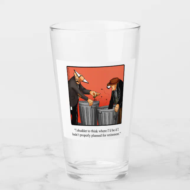 Retirement Humor Beer Glass Gift For Him | Zazzle