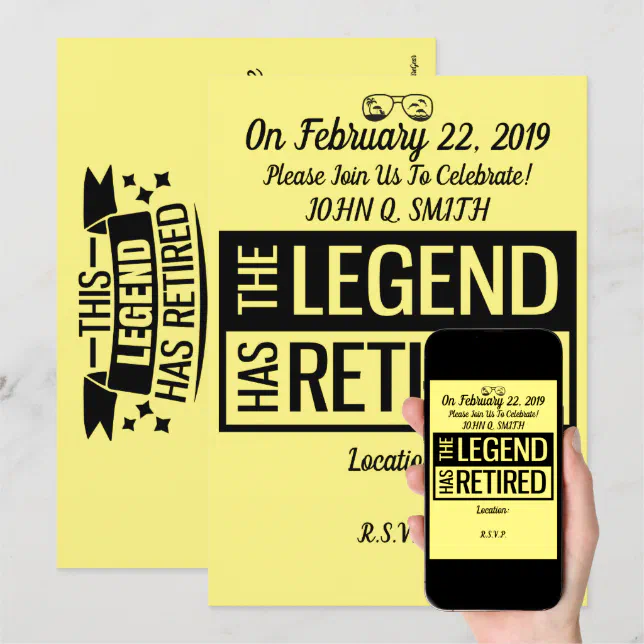Retirement invitation Customizable | Zazzle