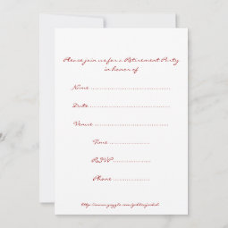 Retirement Invitation for office worker secretary | Zazzle