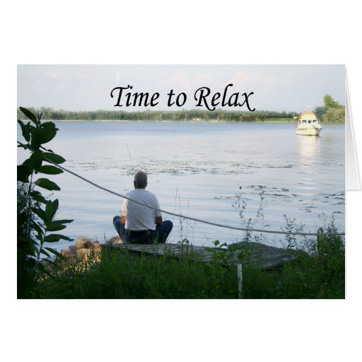 Retirement Lake Scene Greeting Card | Zazzle