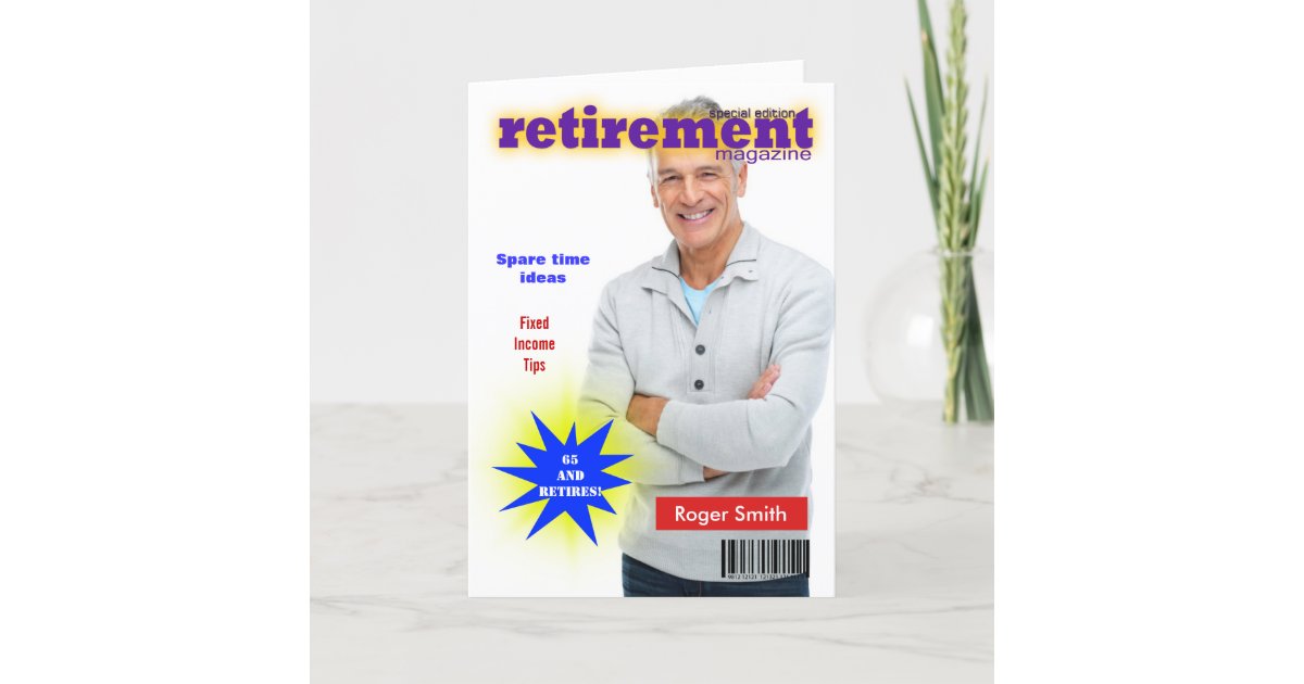 Retirement Magazine Cover Card | Zazzle.com