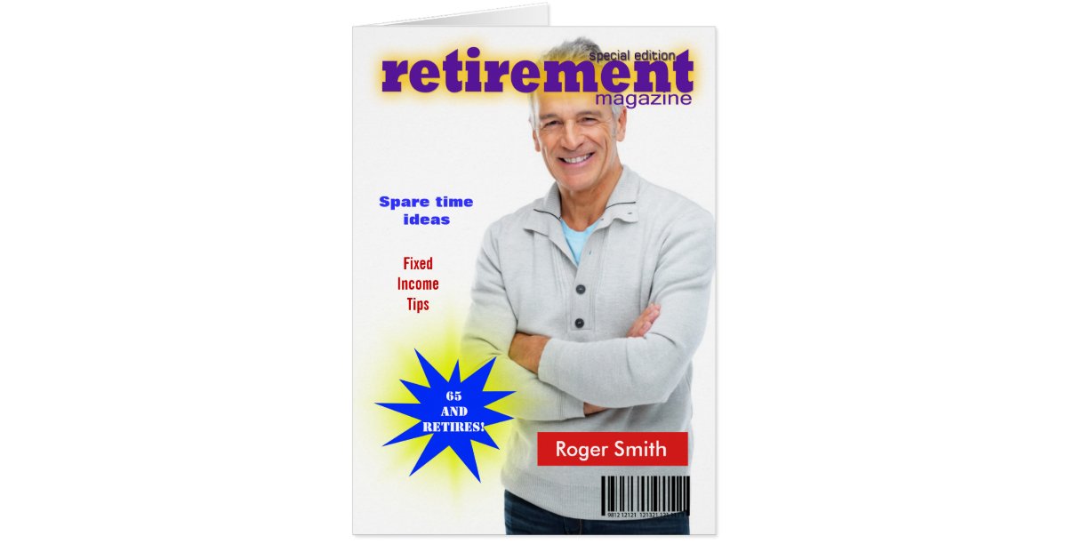 Retirement Magazine Cover Card | Zazzle.com