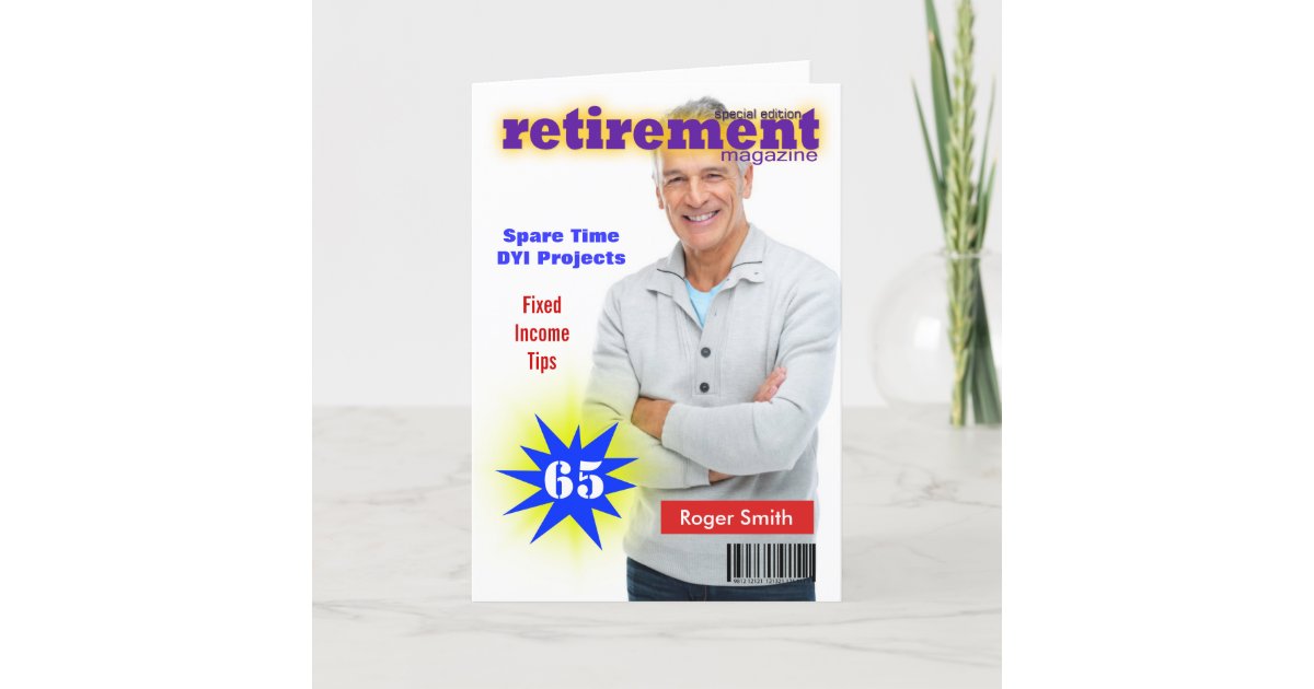 Retirement Magazine Cover Card | Zazzle