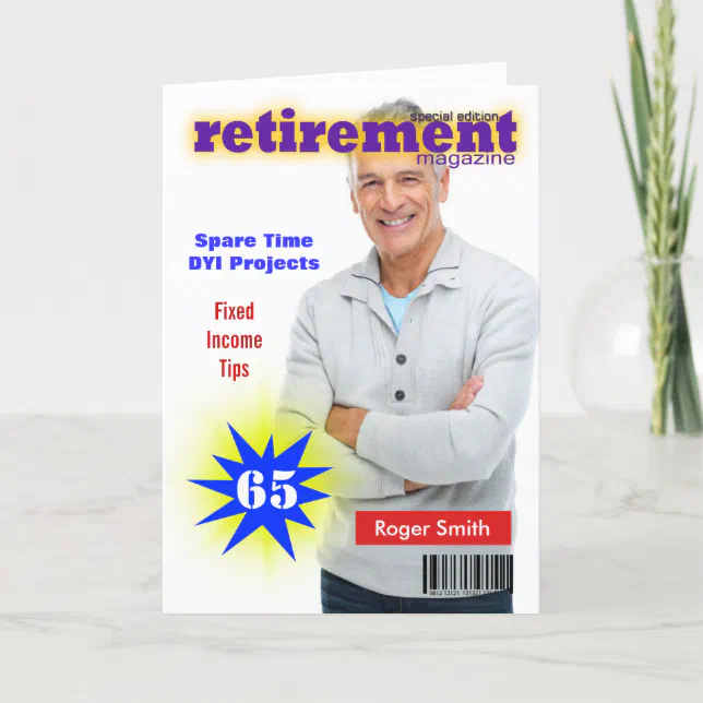 Retirement Magazine Cover Card | Zazzle