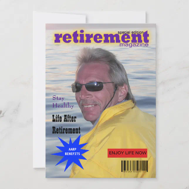 Retirement Magazine Cover Invitation | Zazzle