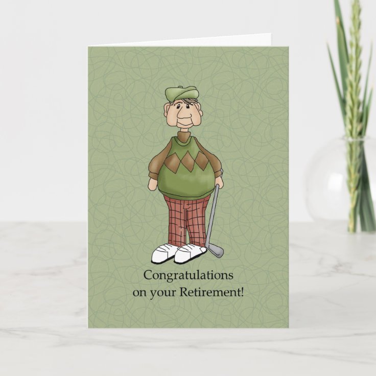 Retirement Male - Humor Card | Zazzle