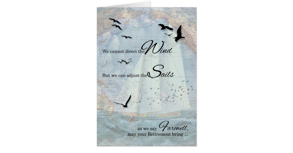 Retirement - Nautical Sailing Theme Card | Zazzle.com
