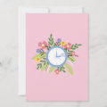 Retirement Off The Clock Women'sFloral Fun Party Invitation | Zazzle