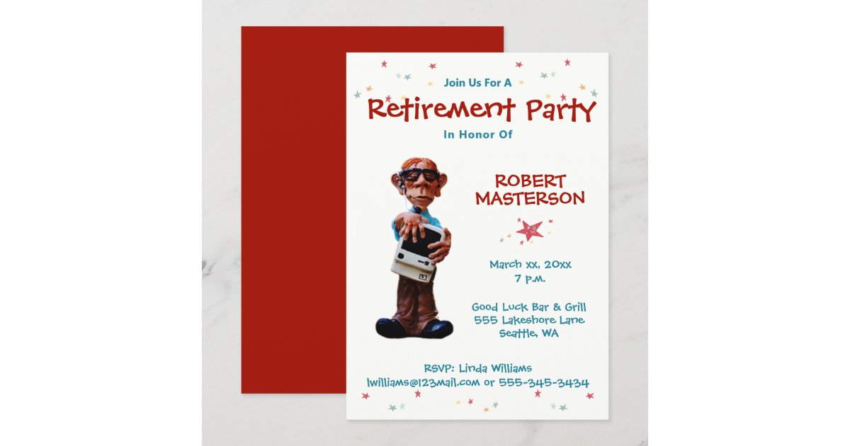 Retirement Party Celebration Funny Computer Geek Invitation | Zazzle