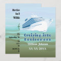 Retirement Party Cruising into Retirement Nautical Invitation | Zazzle